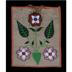 Nez Perce Beaded Bag with Floral Design ca. 1920 10 1/2"x 13" Good ...