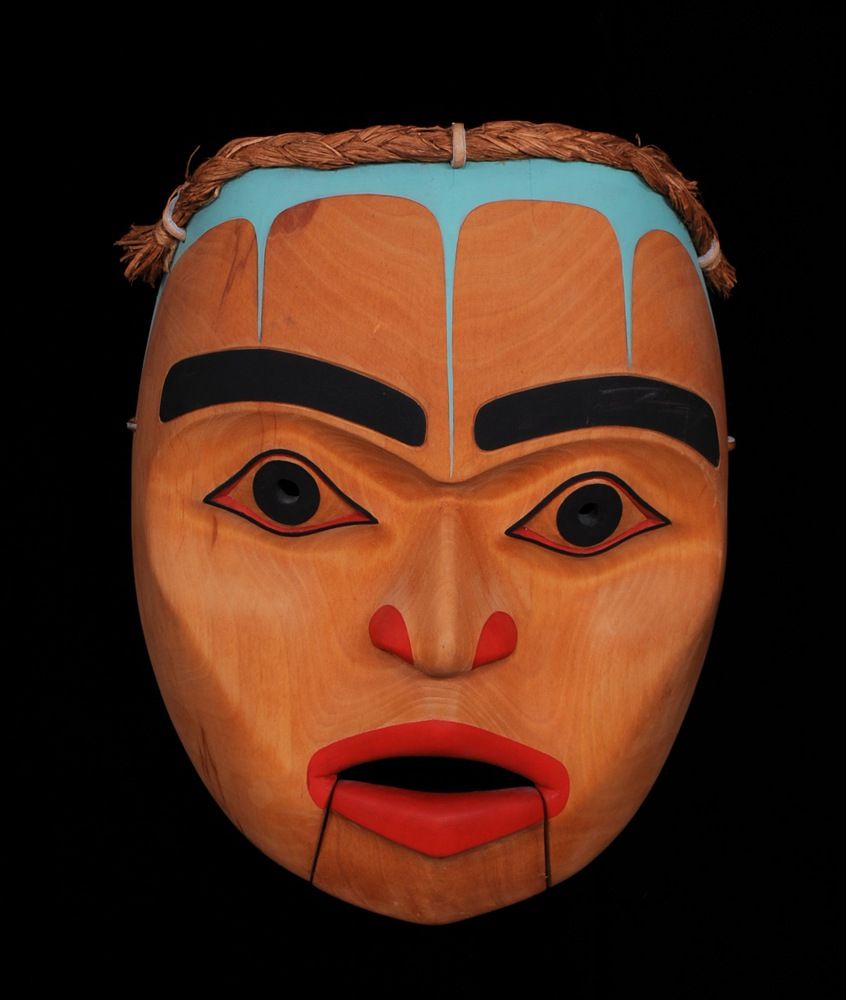 Articulated Tsimshian Woman Portrait Mask Carved by George Pennier ...