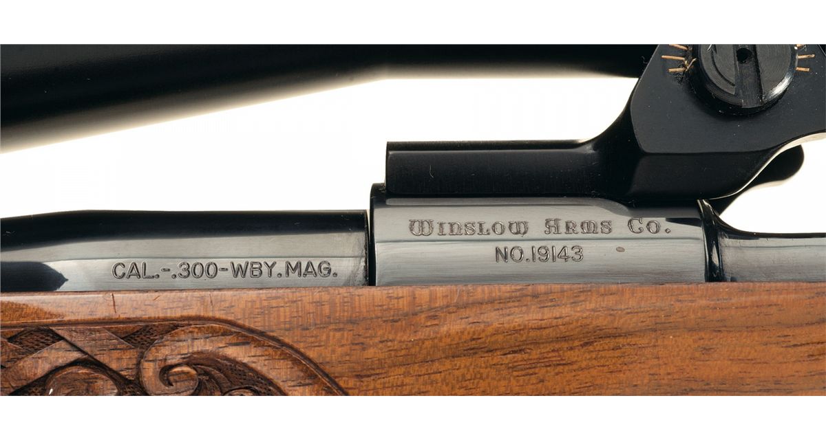 Winslow Arms Crown Grade 300 Weatherby Magnum Bolt Action Rifle with ...