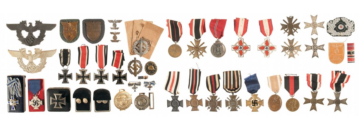 Large Grouping of Nazi Medals, Badges and Accoutrements