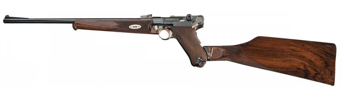 John Martz Custom American Eagle Luger Carbine with Shoulder Stock