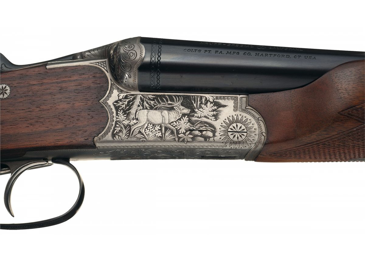 Engraved Colt Sauer Model 3000 Drilling with Box