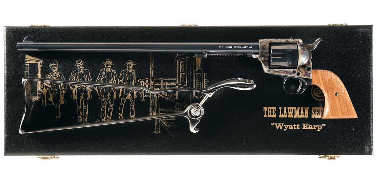 Colt Lawman Series Wyatt Earp Commemorative Single Action Army Buntline ...