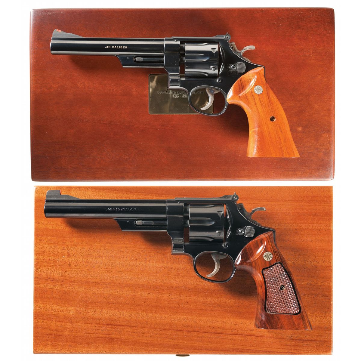 Two Cased Smith & Wesson Double Action Revolvers