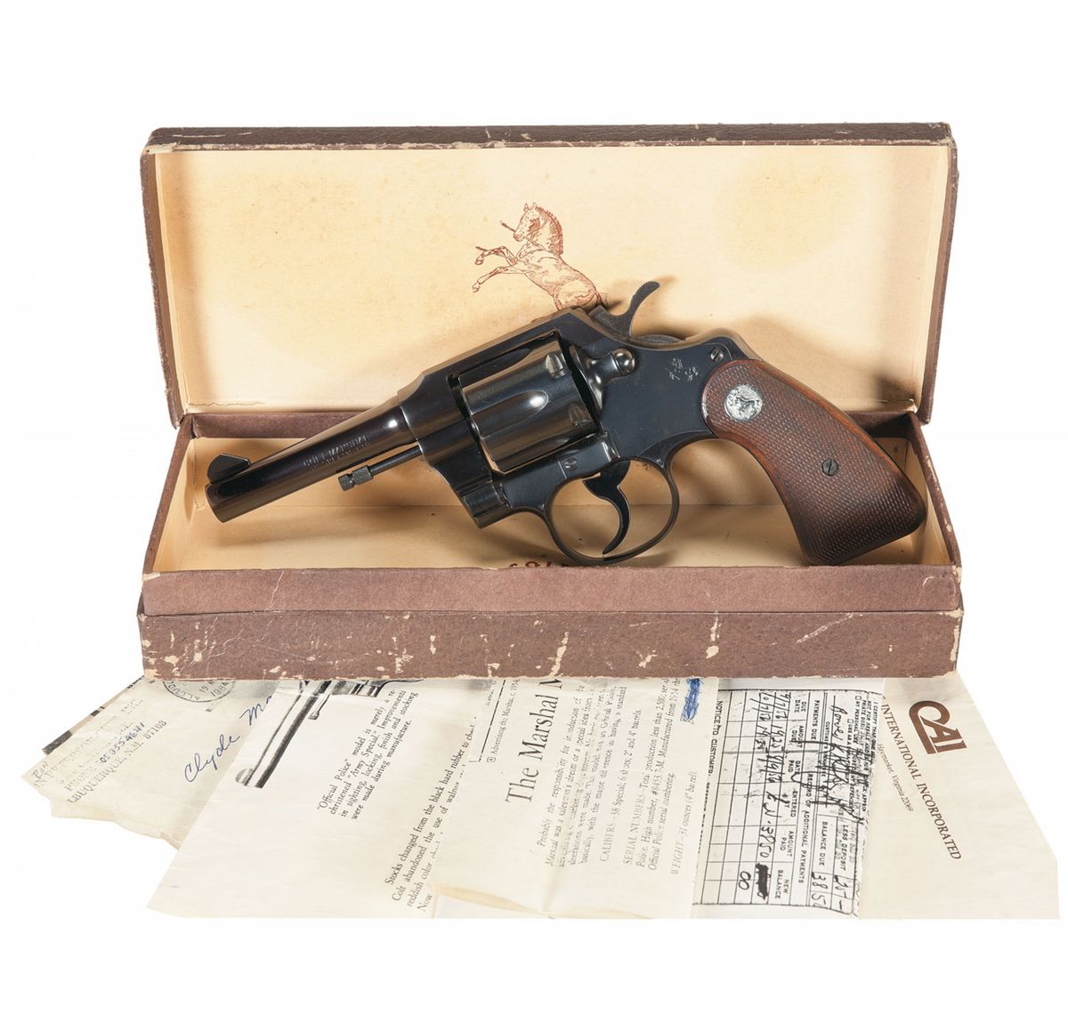 Exceptional Colt Marshall Double Action Revolver with Factory Box