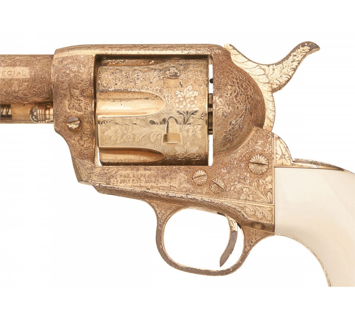 Custom Engraved Gold Plated Second Generation Colt Single Action Army ...