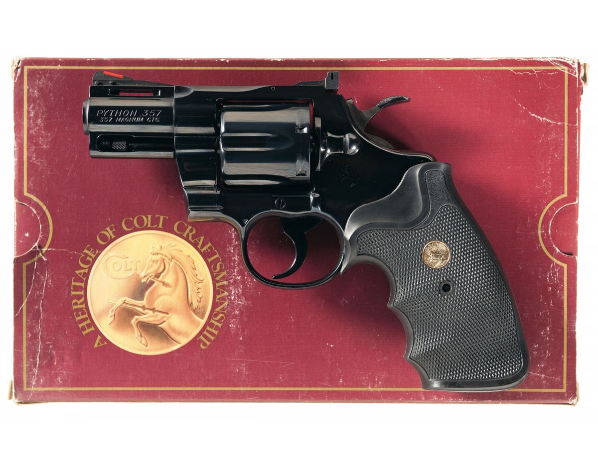 Desirable Colt Python Double Action Revolver with 2 1/2 inch Barrel and ...