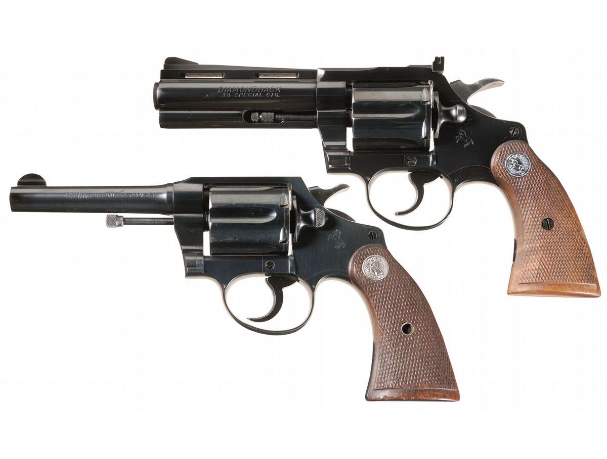 Two Colt Double Action Revolvers