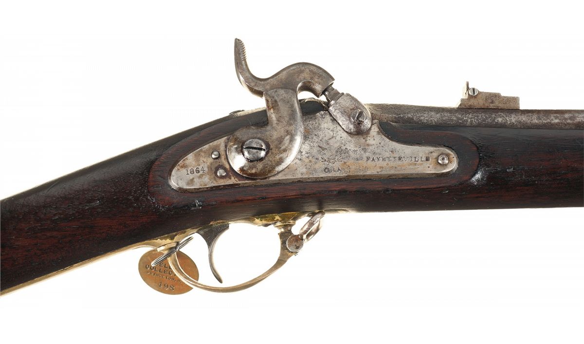 Rare Civil War Confederate Type IV Fayetteville Armory Percussion Rifle