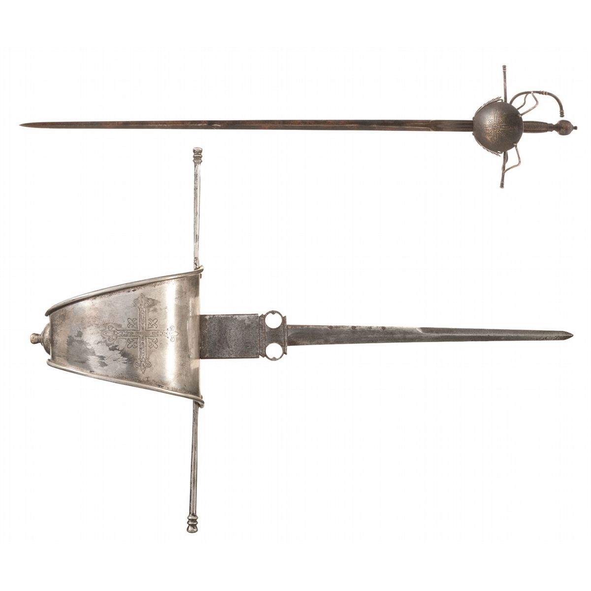 Paired Set of Rapier and Main-Gauche