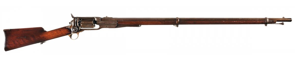 Desirable Colt Model 1855 Full Stock Military Percussion Revolving Rifle
