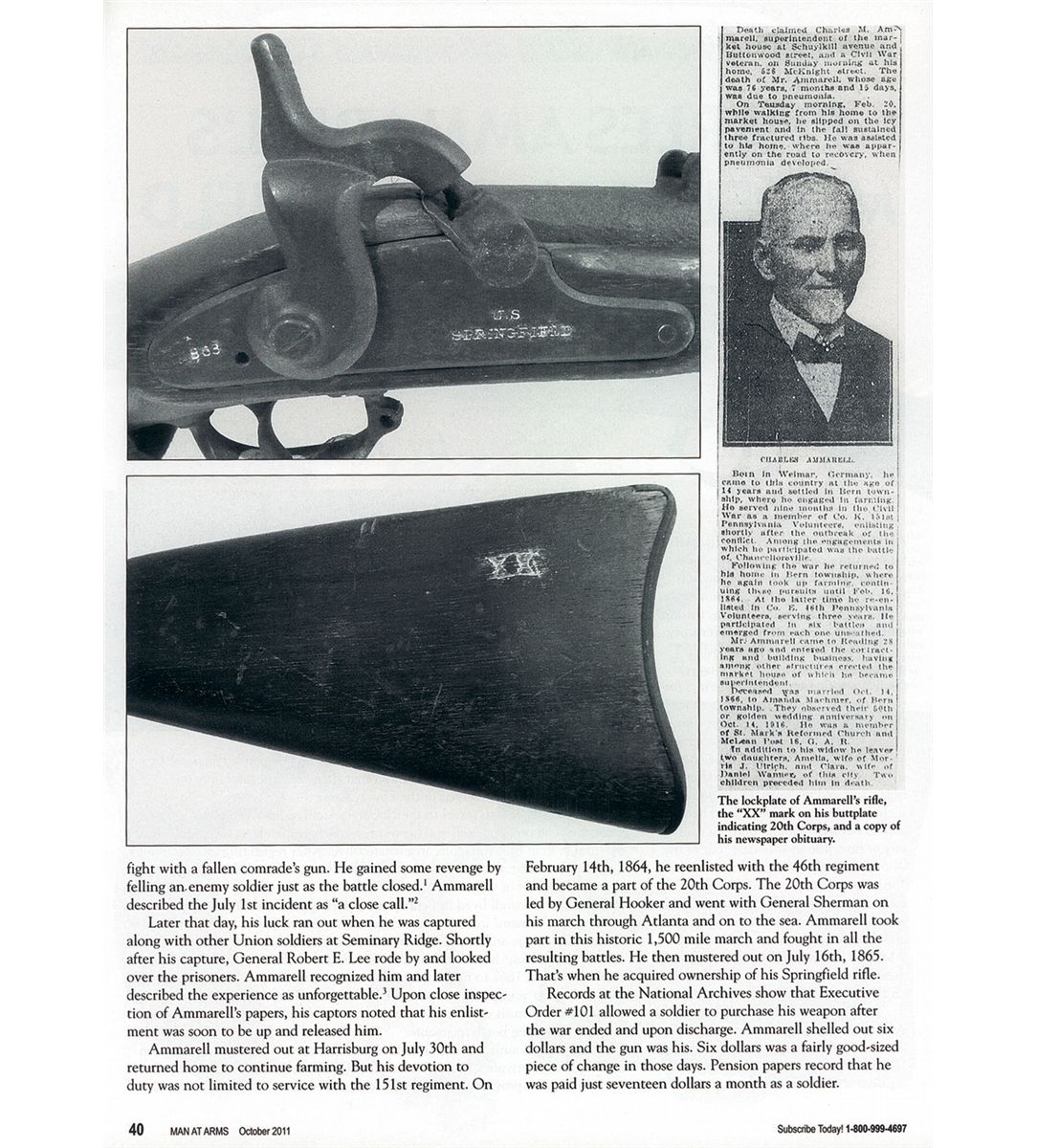 Historic Custer Range U S Springfield Model 1873 Trapdoor Carbine With