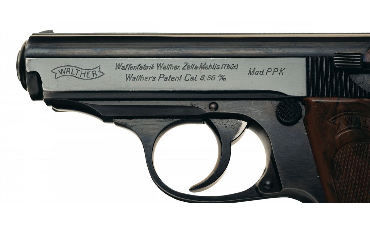 Early Pre-War Walther Commercial PPK Semi-Automatic Pistol in Rare "6 ...