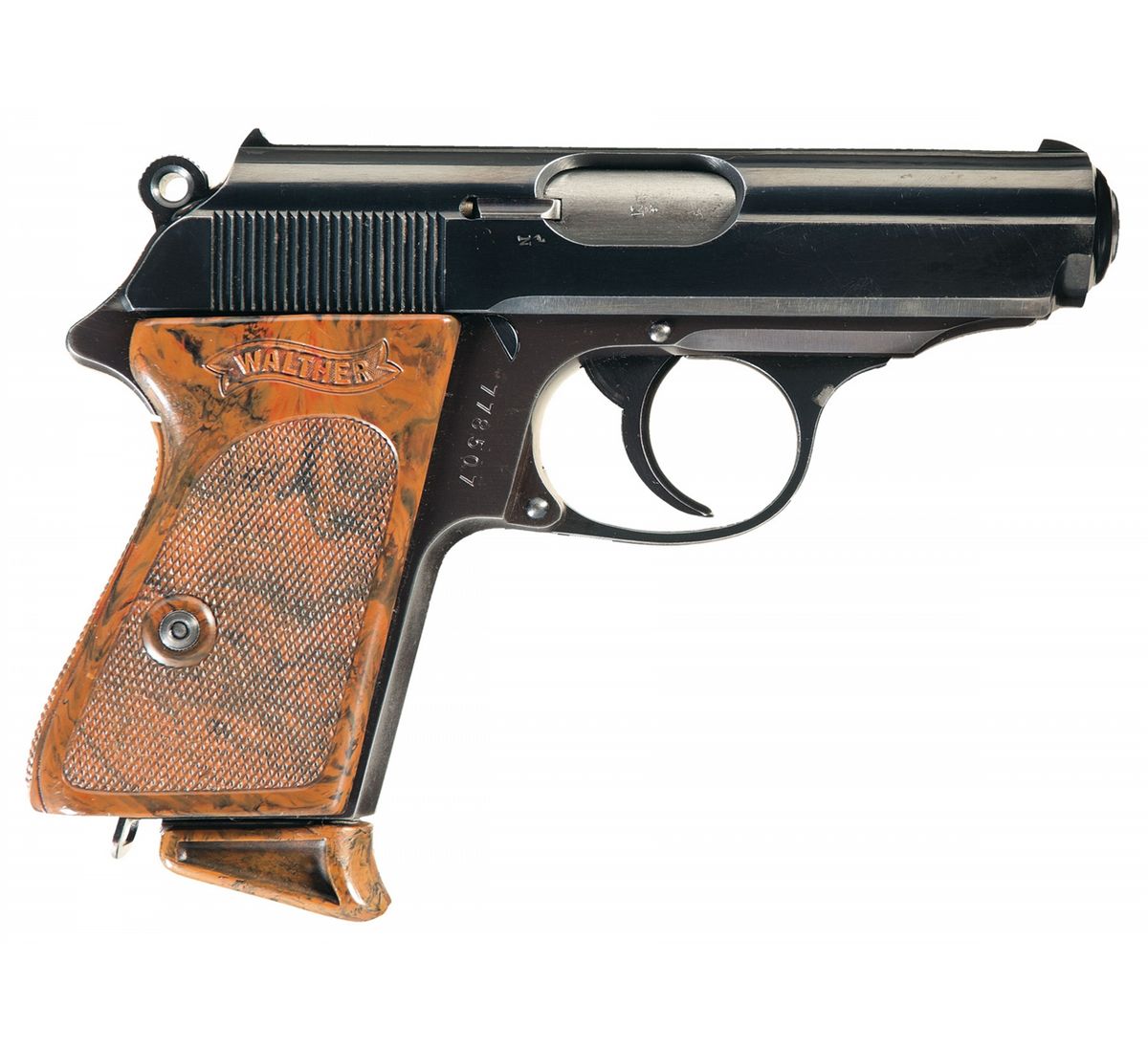 Early Pre-War Walther Commercial PPK Semi-Automatic Pistol in Rare "6 ...