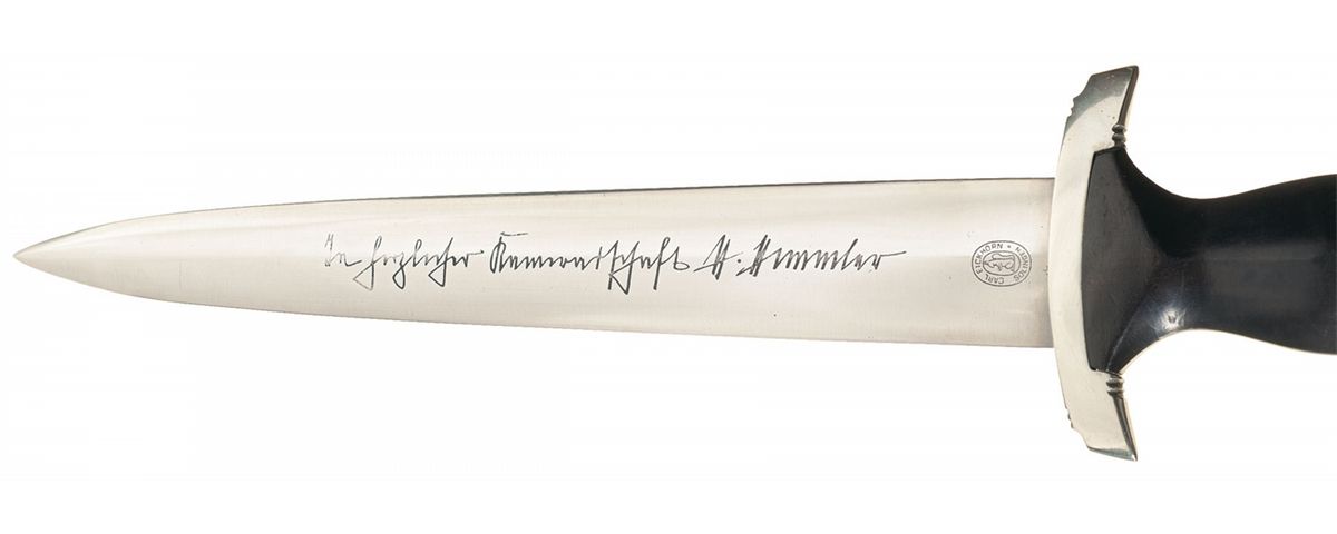 Very Rare Exceptional Heinrich Himmler Presentation SS Honor Dagger