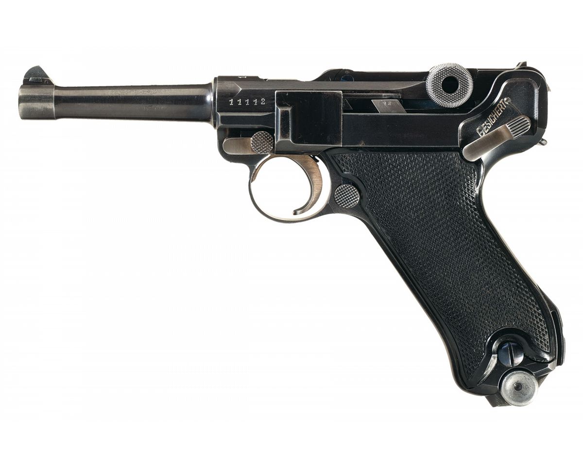 Exceptional and Very Desirable World War II Nazi 1940 Krieghoff Luger ...