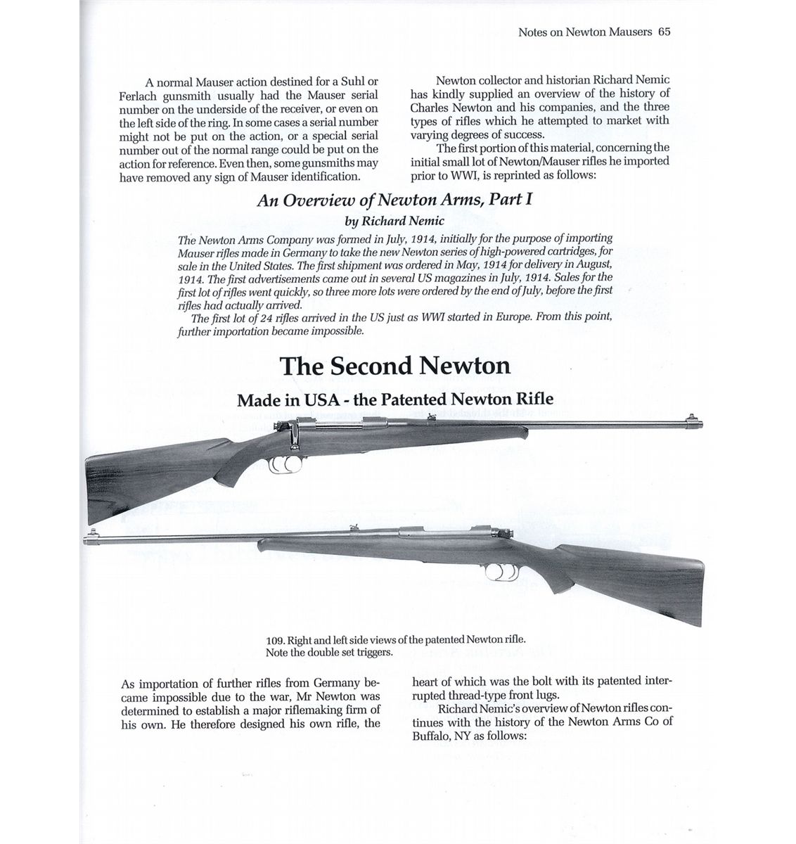 Fantastic Documented Newton Mauser High Power Bolt Action Takedown Rifle