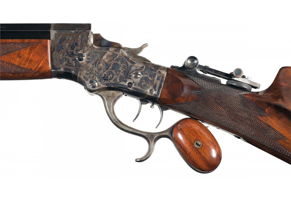 Desirable Stevens "Ideal" Model 51 Factory Engraved Schuetzen Rifle ...