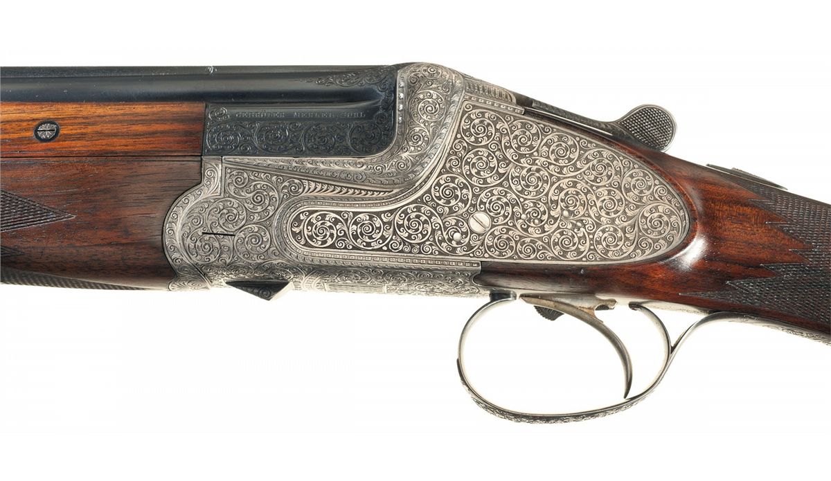 Beautifully Engraved Gebruder Merkel Over/Under Side Lock Shotgun
