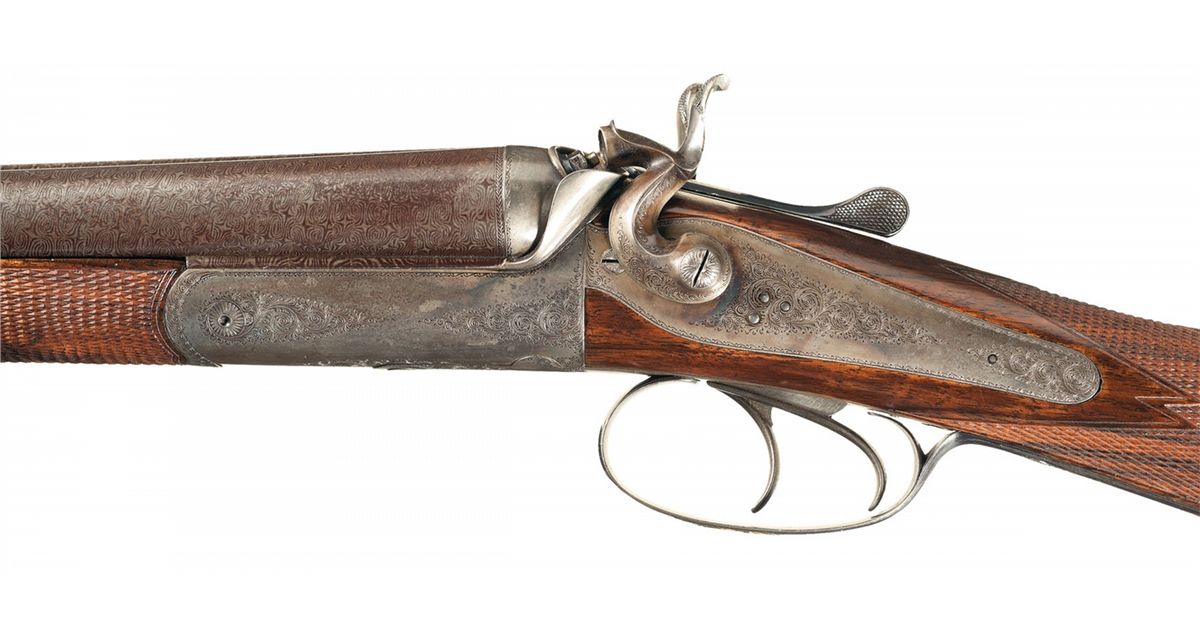 European Double Barrel Side by Side Back Action Hammer Shotgun with ...