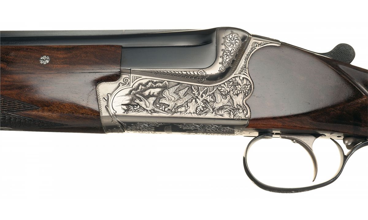 Signed Master Engraved Merkel Model 2116 EL Over/Under 16 Gauge Shotgun ...