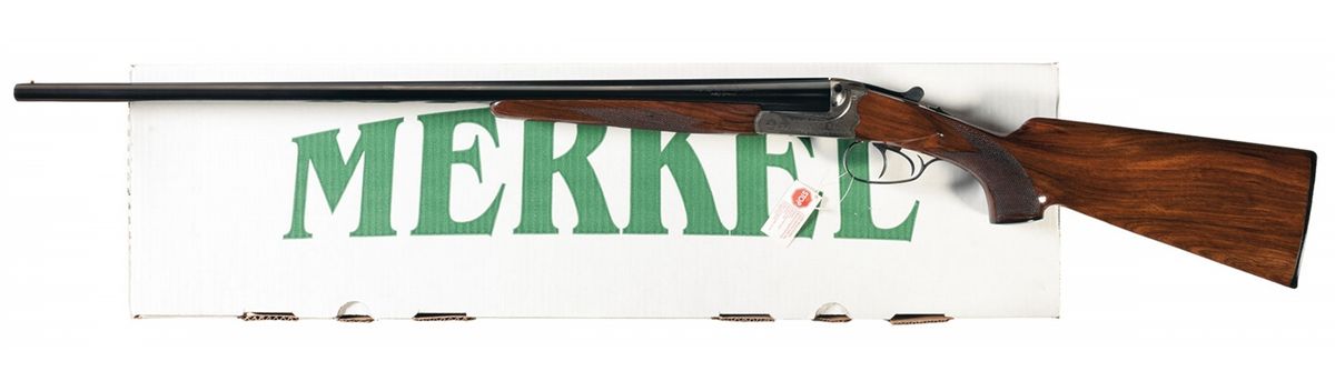 Engraved Merkel Gebruder Model 47E Side by Side Double Barrel 28 Gauge ...