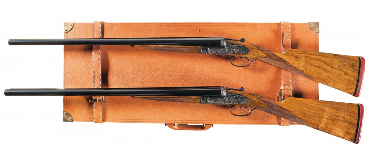 Matching Pair of Engraved Consecutively Serial Numbered Orvis Custom ...