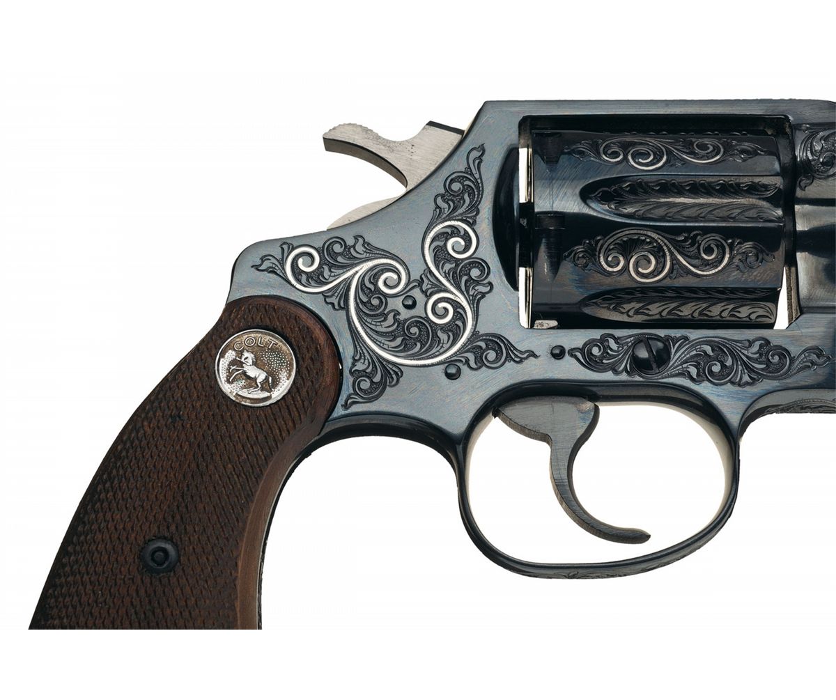Colt Master Engraver R.B. Burt Signed Custom Engraved and Silver Inlaid ...