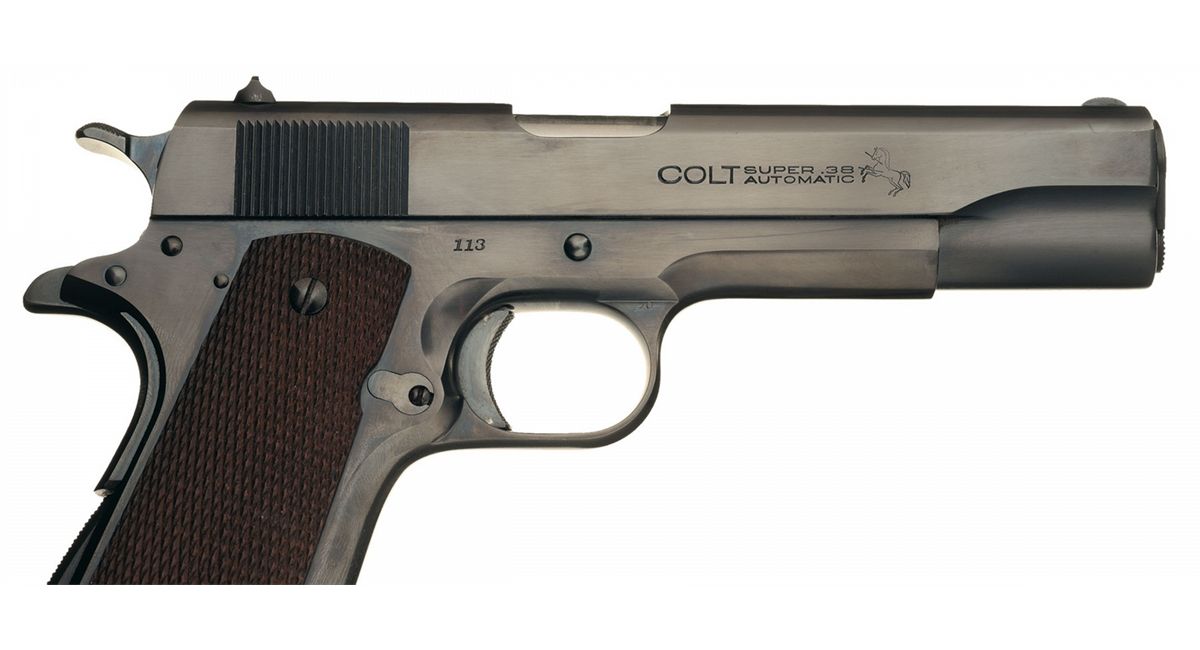 Exceptional Three Digit Serial Number Pre-War Colt Super 38 Semi ...