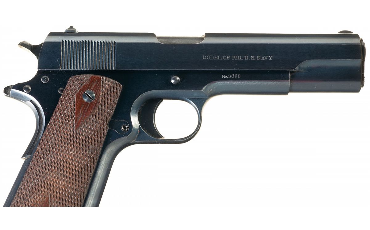 Magnificent Early U.S. Navy Marked Colt Model 1911 Semi-Automatic ...