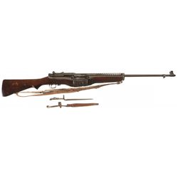Desirable World War II Model 1941 Johnson Semi-Automatic Rifle with Bayonet