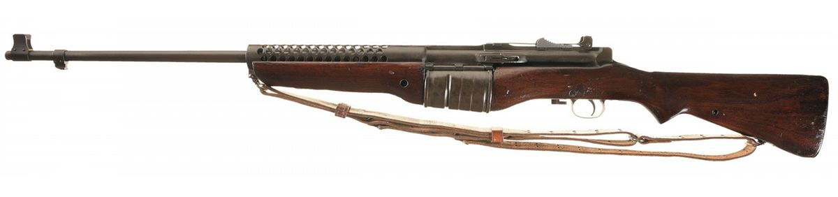 Desirable World War II Model 1941 Johnson Semi-Automatic Rifle with Bayonet