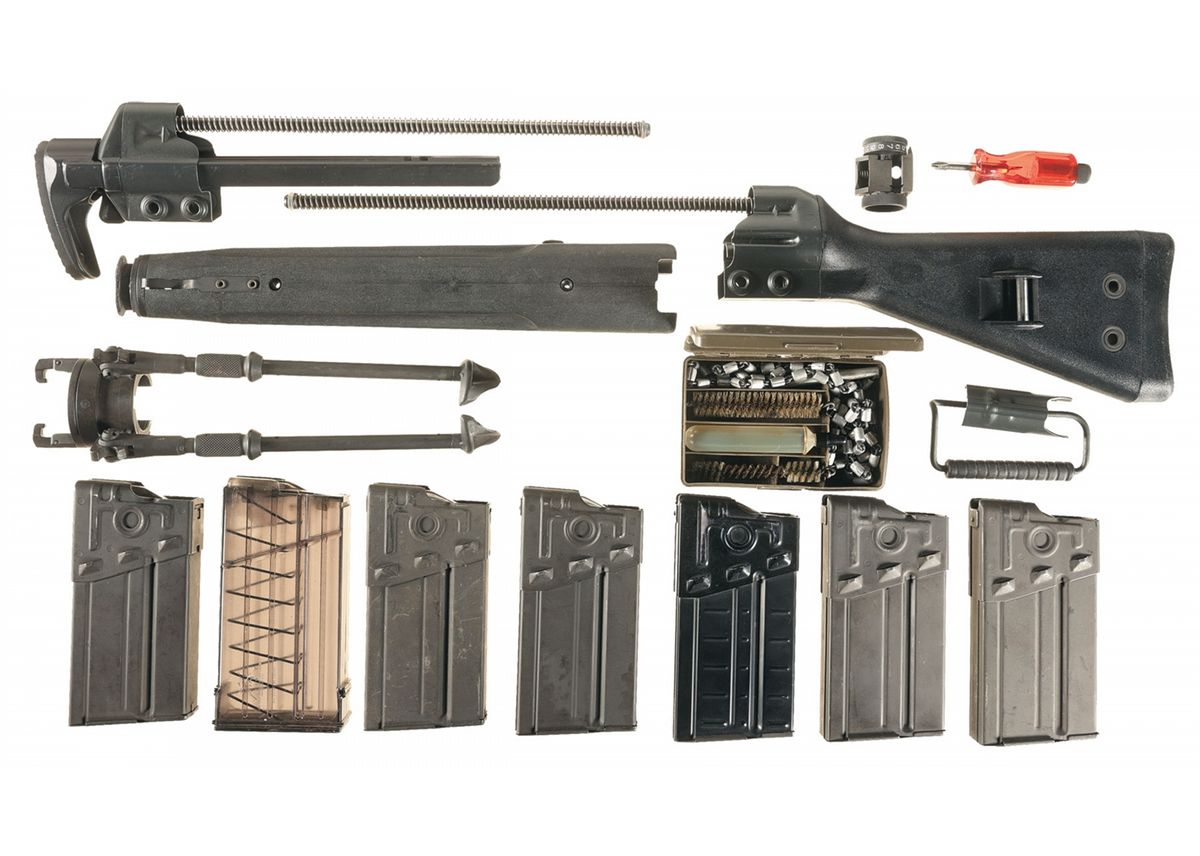 Heckler & Koch HK91 A2 Semi-Automatic Rifle with Extra Magazines Bipods ...