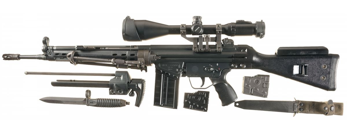 Excellent Heckler & Koch HK91 Semi-Automatic Rifle with Extra Magazines ...