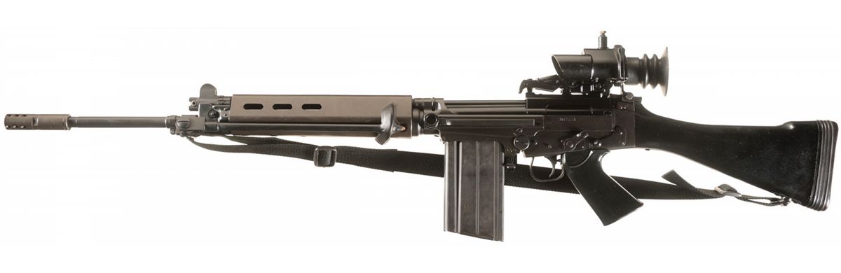 Fabrique Nationale FAL Semi-Automatic Rifle with Scope