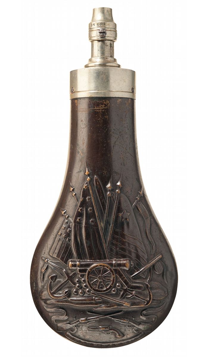 Scarce Early Style Colt Model 1851 Navy Revolver Flask