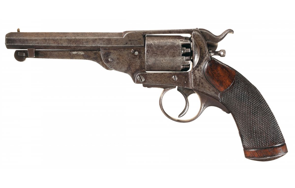 Rare Liege Proofed Early Kerr's Patent Navy Revolver Serial Number 2