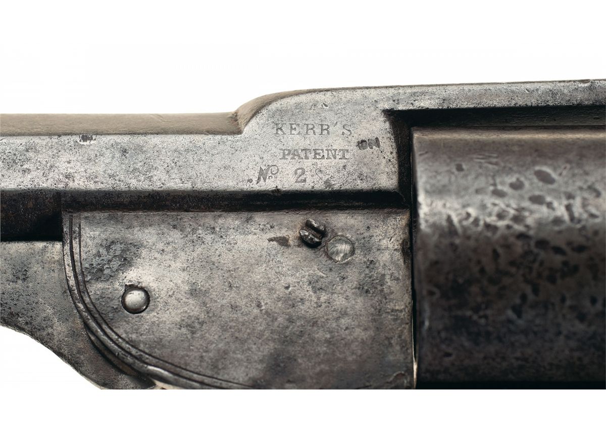 Rare Liege Proofed Early Kerr's Patent Navy Revolver Serial Number 2