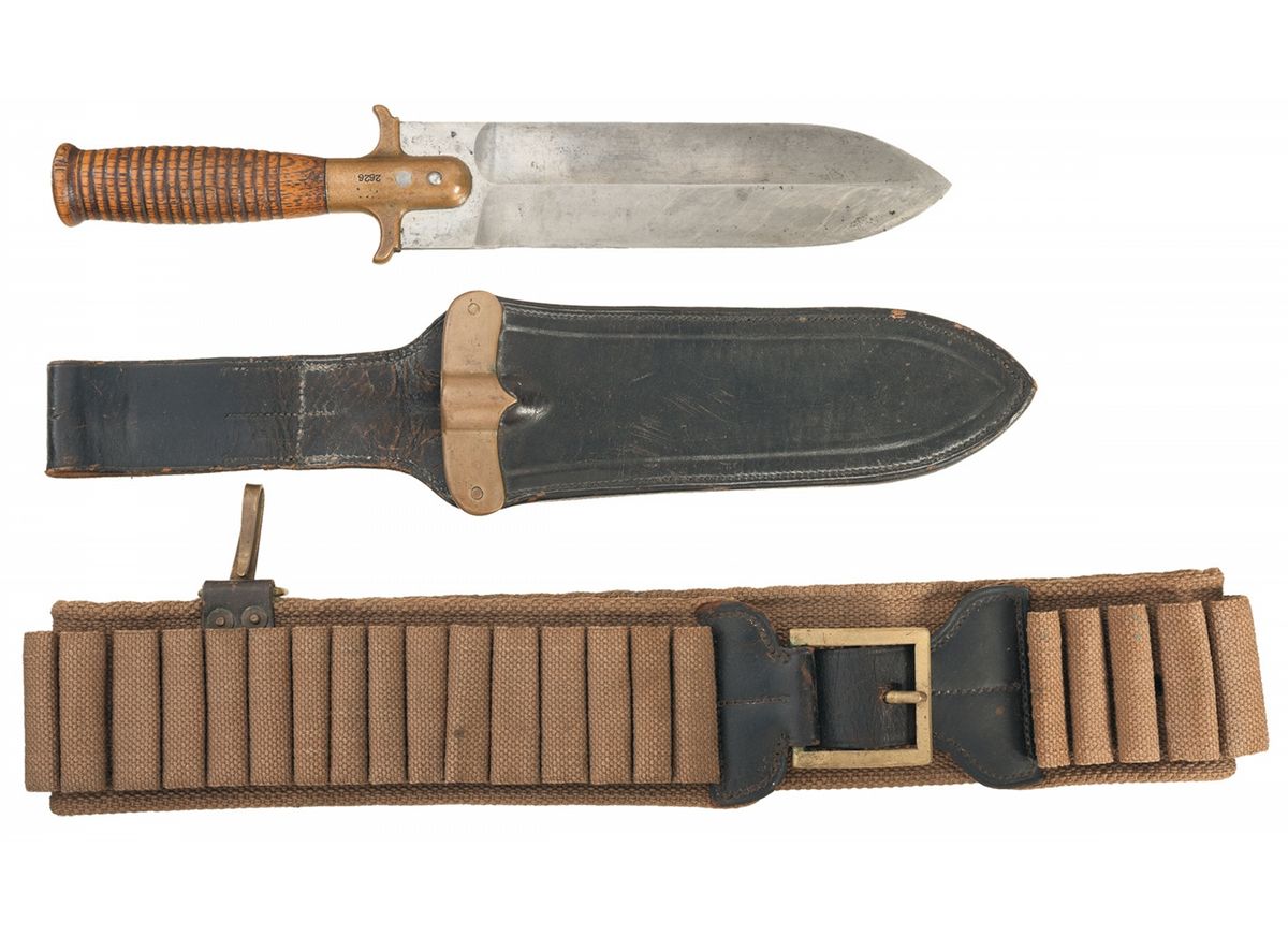 U.S. Springfield Model 1880 Hunting Knife with Rock Island Marked ...