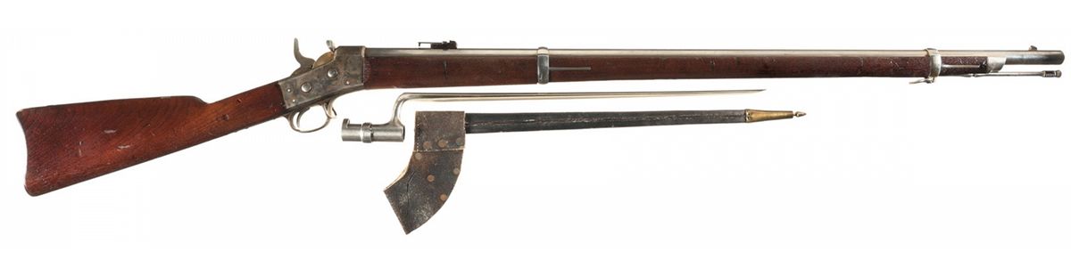 U.S. Springfield Model 1871 Rolling Block Rifle with Bayonet