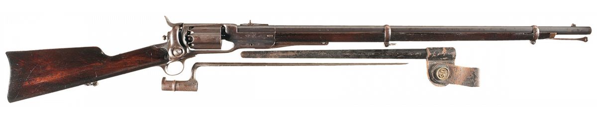 Very Fine Colt Model 1855 Full Stock Military Percussion Revolving ...