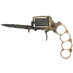Dolne Mark Apache Style Double Action Pinfire Knife Revolver