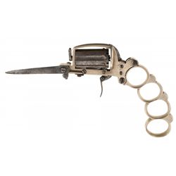 Dolne Patent Apache Double Action Pinfire Knife Revolver