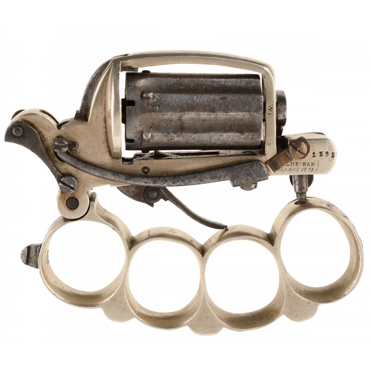 Dolne Patent Apache Double Action Pinfire Knife Revolver