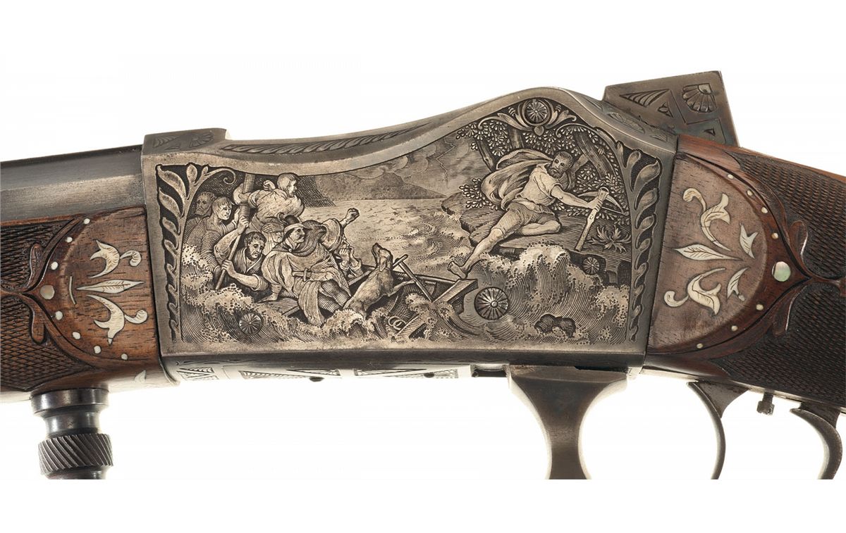 Custom Swiss Engraved K. Zimmermann Single Shot Martini Target Rifle ...