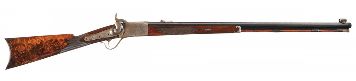Unique, Deluxe Peabody Outside Hammer Sporting Rifle