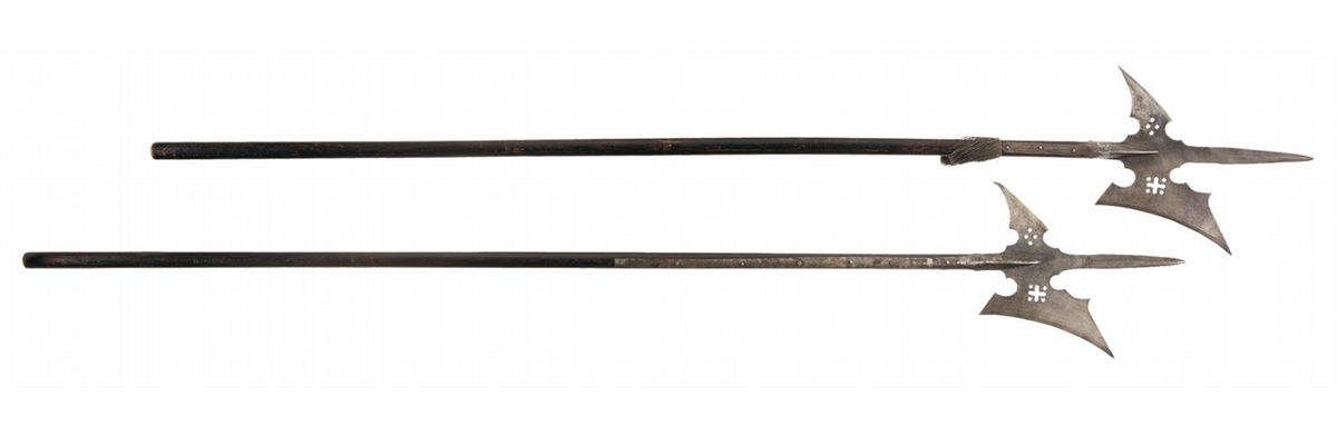 Two Victorian Era European Style Halberds