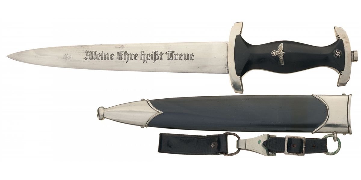 Rare Partially Ground Ernst Rohm Presentation SS Dagger with Sheath