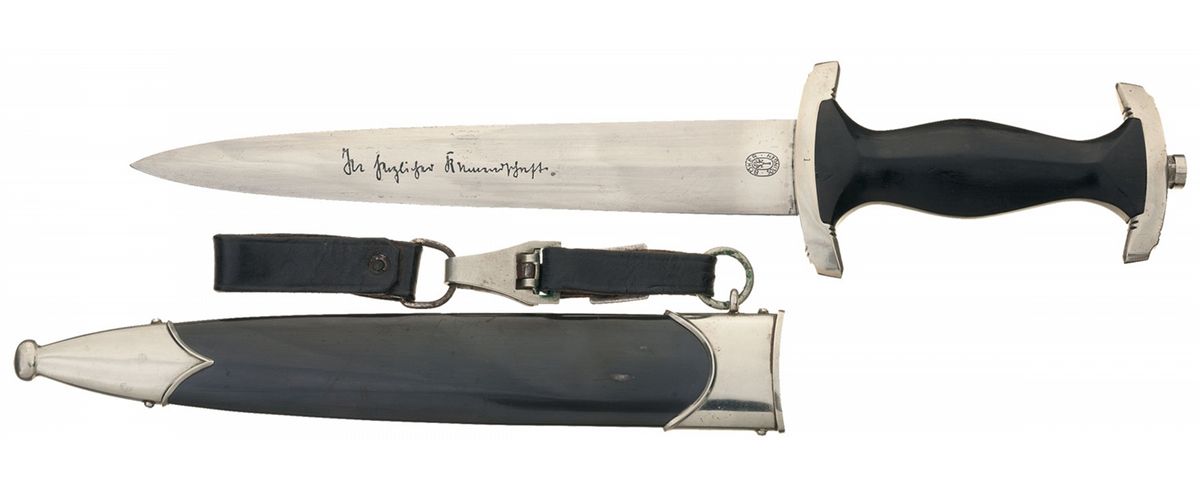 Rare Partially Ground Ernst Rohm Presentation SS Dagger with Sheath