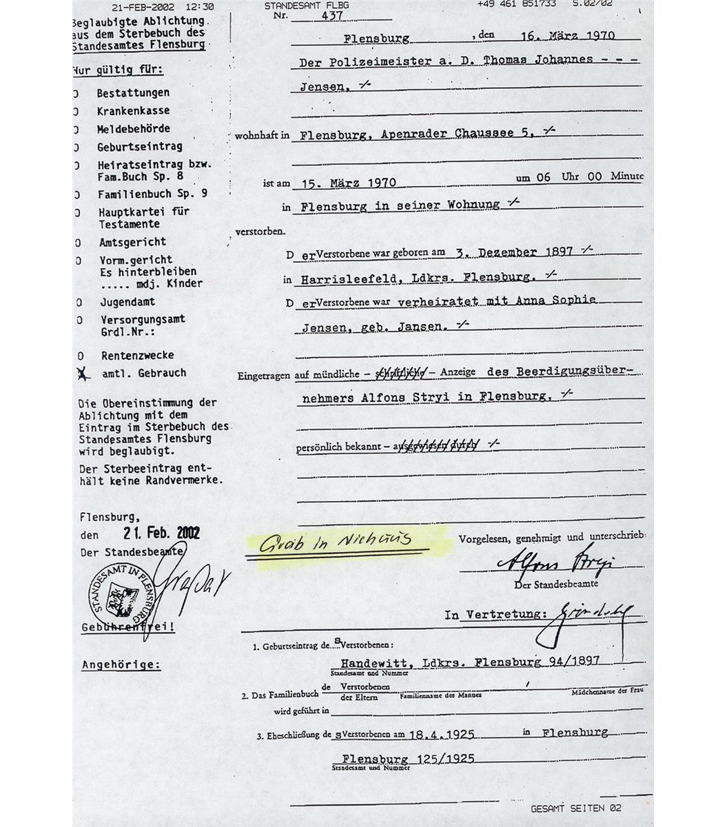 Documented Historic World War II Nazi "SS Police Officer" Engraved ...